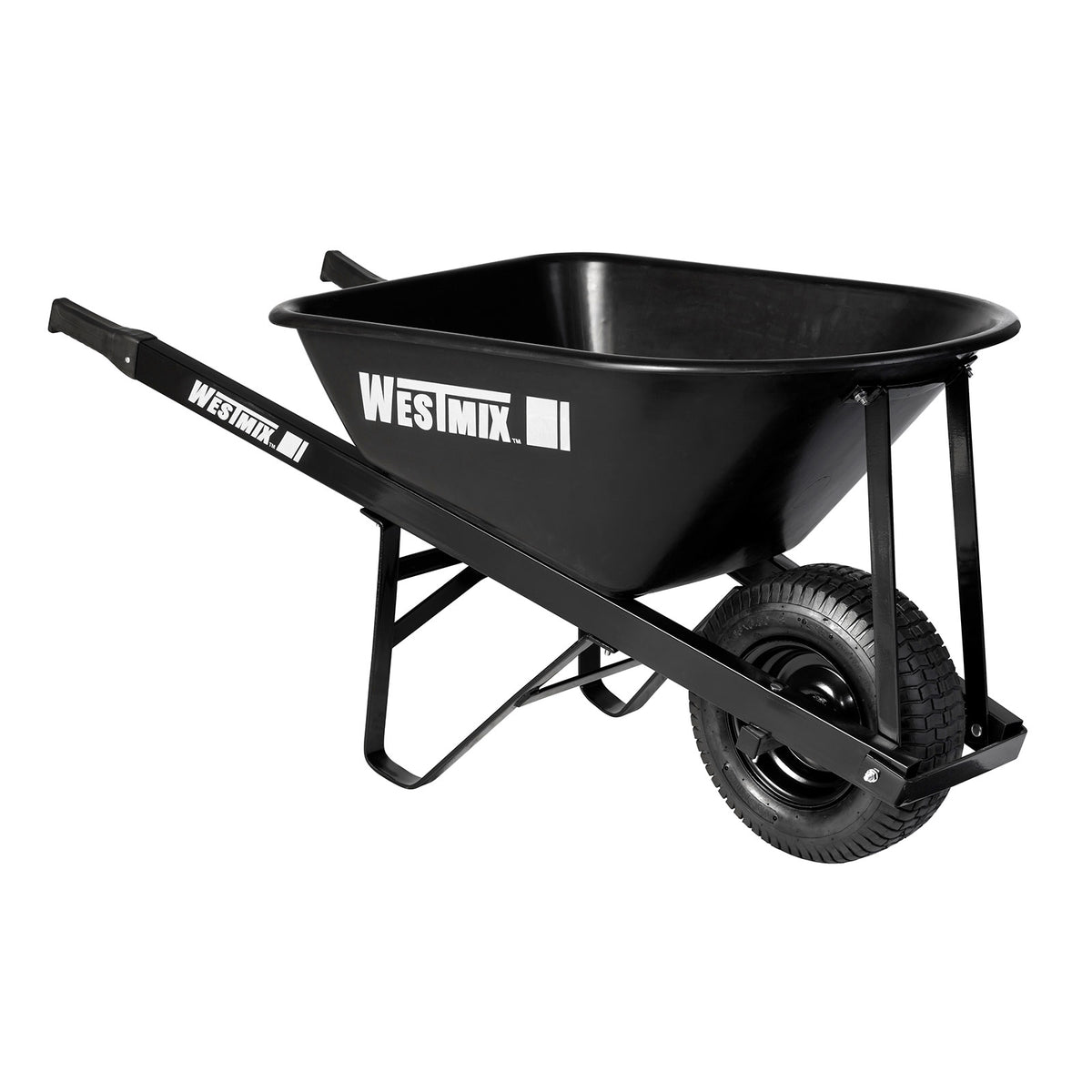 Westmix Pro Trade Poly Tray Wheelbarrow 100L 6.5" Wheel – trueblueturf
